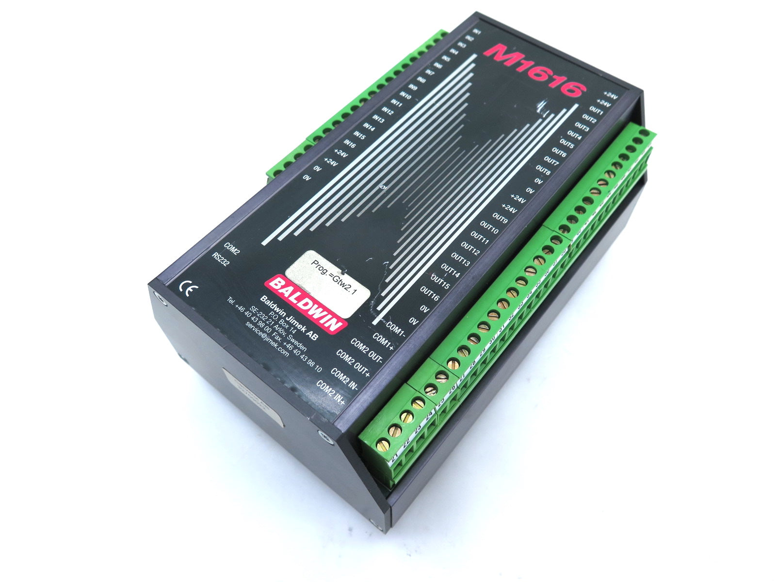 Baldwin M1616 Control Module COM2 RS232 – Advance Operations