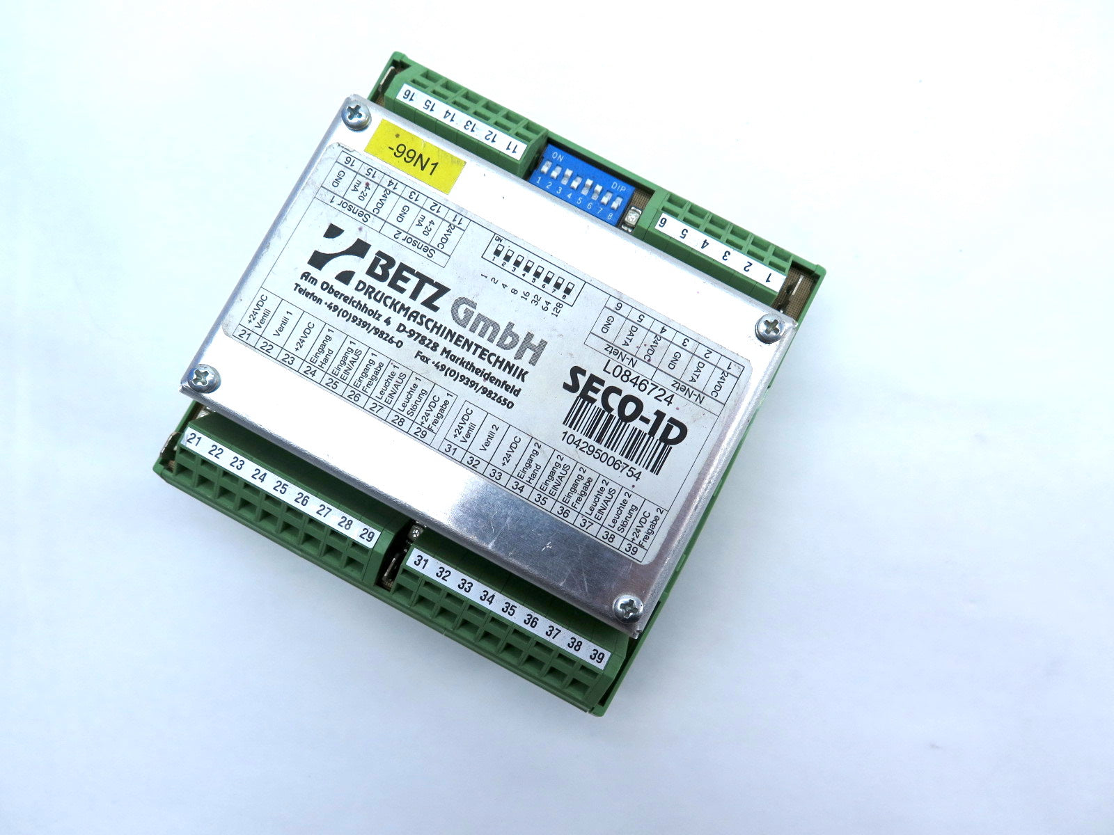 Betz GmhB L0846724 SECO-1D Control Unit – Advance Operations