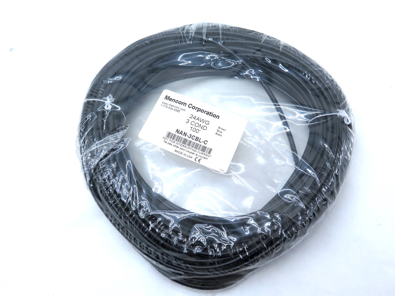 Mencom NAN-3CBL-C 3-Pole Raw Cable – Advance Operations