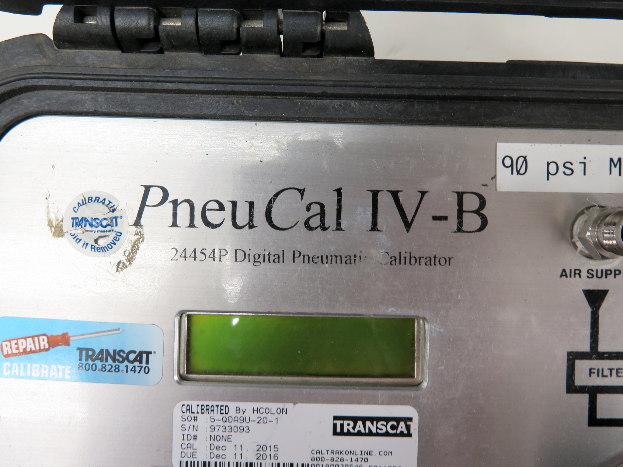 Transmation PneuCal IV-B 24454P Digital Pneumatic Calibrator – Advance ...