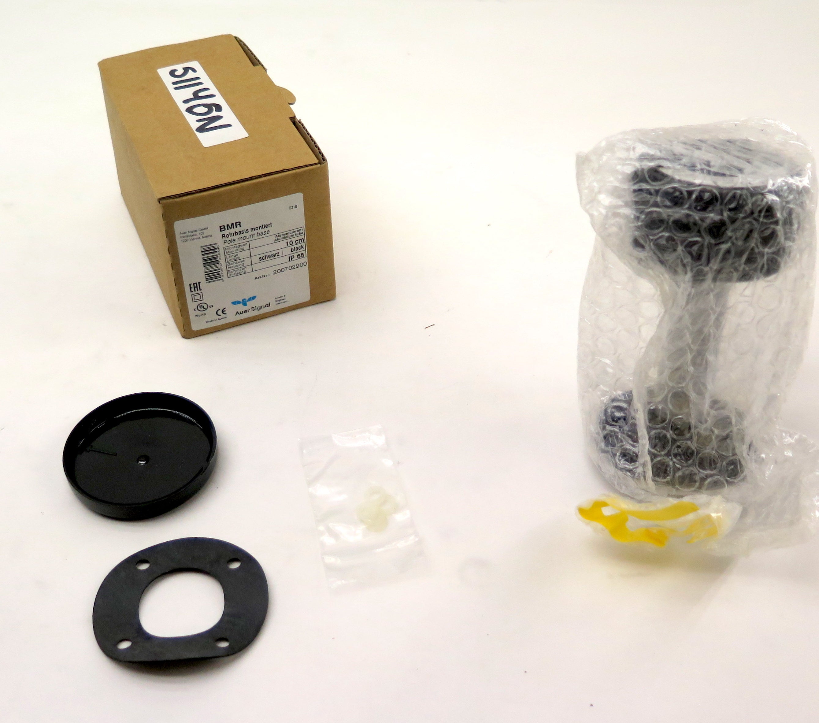 Auer Signal 200702900 Pole Mount Base 10cm Black – Advance Operations