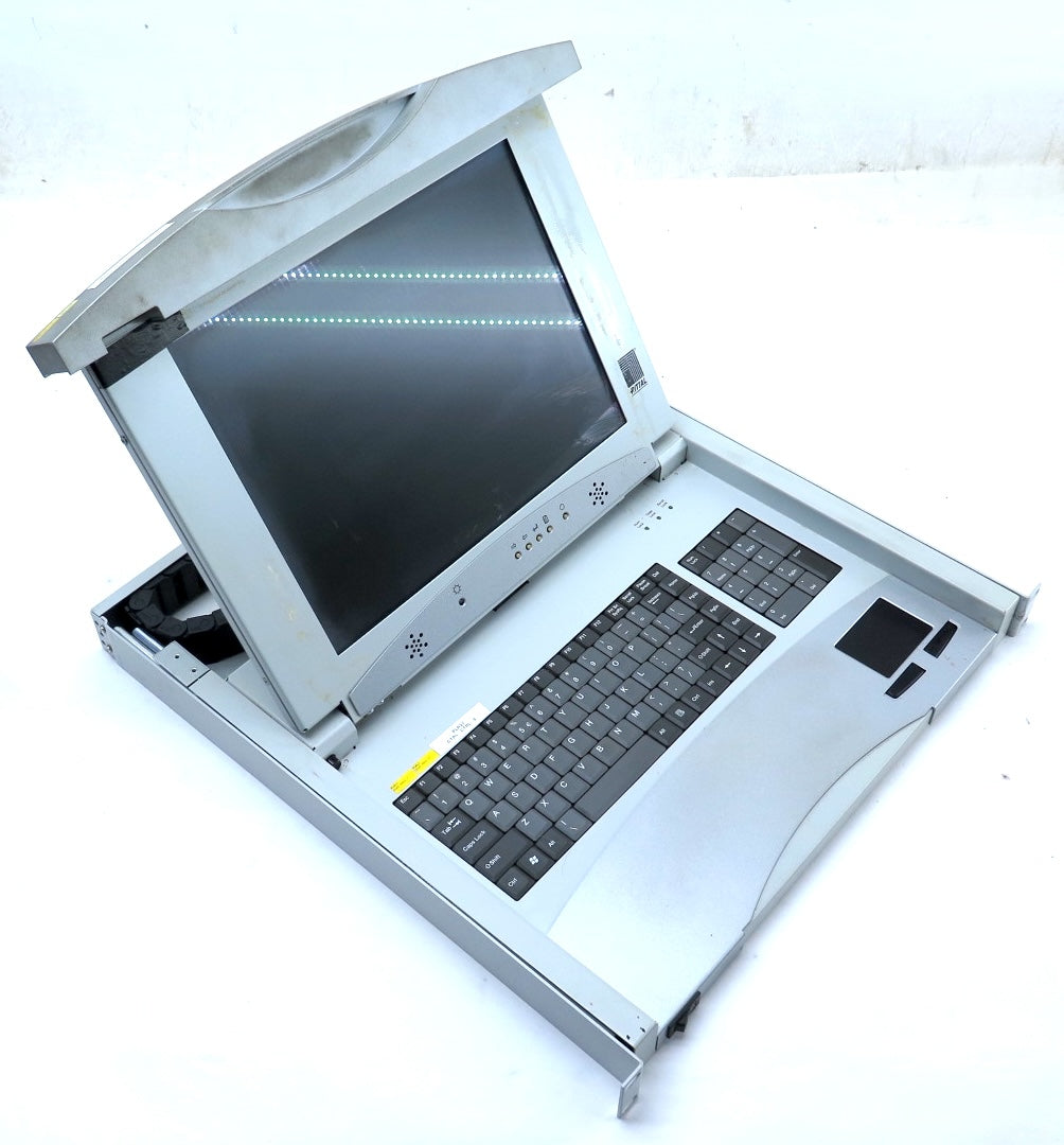 Rittal 9050102 / 9050.102 Foldable Monitor 15" & Keyboard 1U For Enclo ...