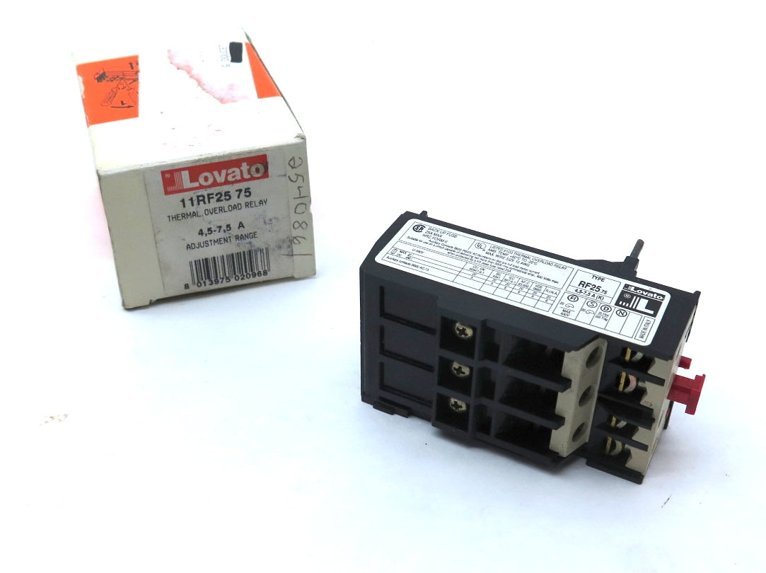 Lovato 11RF25 75 Thermal Overload Relay 4.5-7.5A | Advance Operations