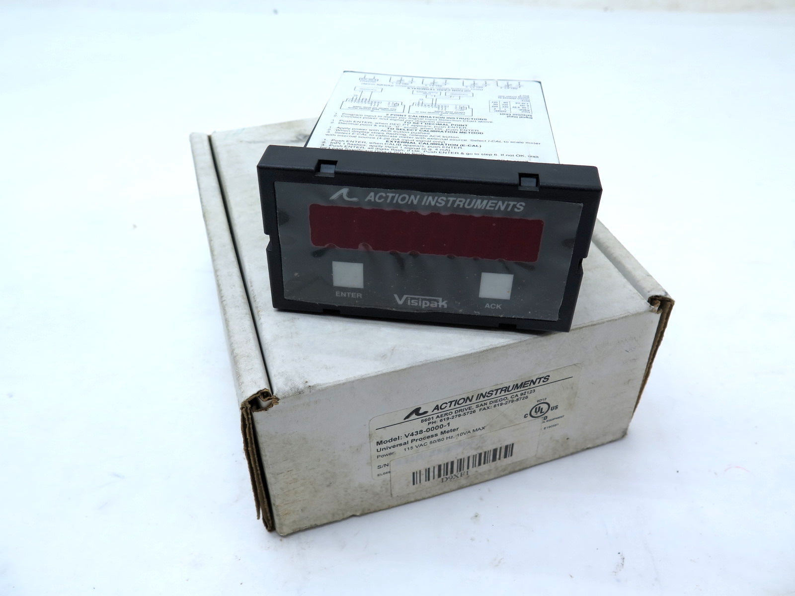 Action Instruments V438-0000-1 Universal Process Meter 115VAC – Advance ...