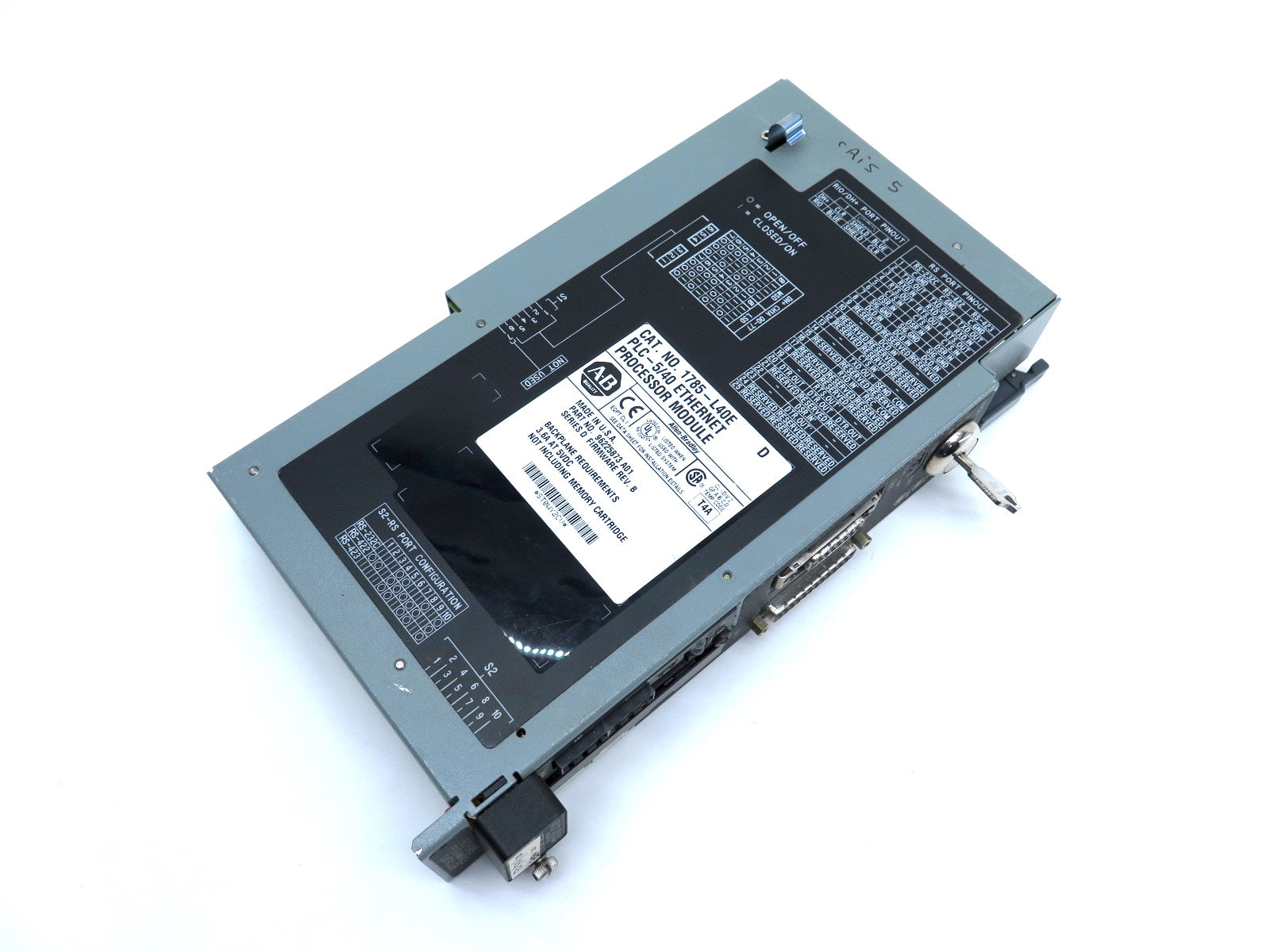 Allen-Bradley 1785-L40E Ethernet Processor Module Ser.D – Advance ...