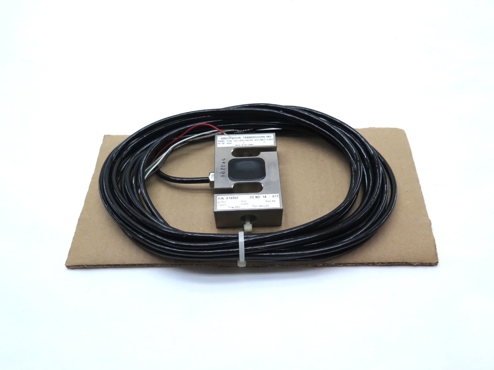 Group Four Transducers Inc. 14-011 414952 Load Cell Max 500lbs ...