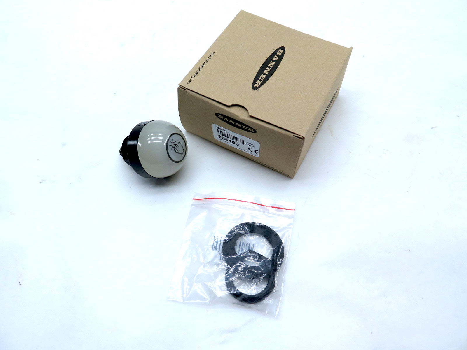 Banner K50PTKQ / 806180 Programmable Multicolor Indicator Touch Button ...