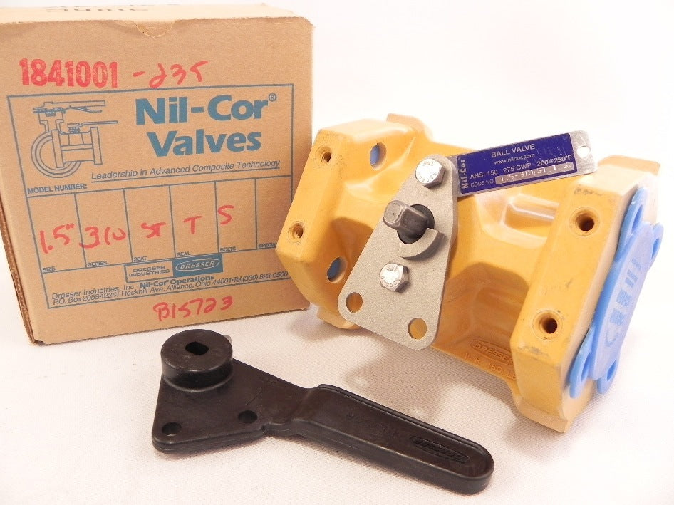 Dresser Nil-Cor Ball Valve 1-1/2" 310-ST-T-S – Advance Operations