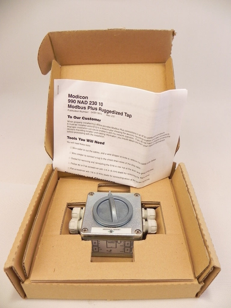 Modicon Modbus Plus Ruggedized tap 990 nad 230 10 Rugged Modbus Plus T ...