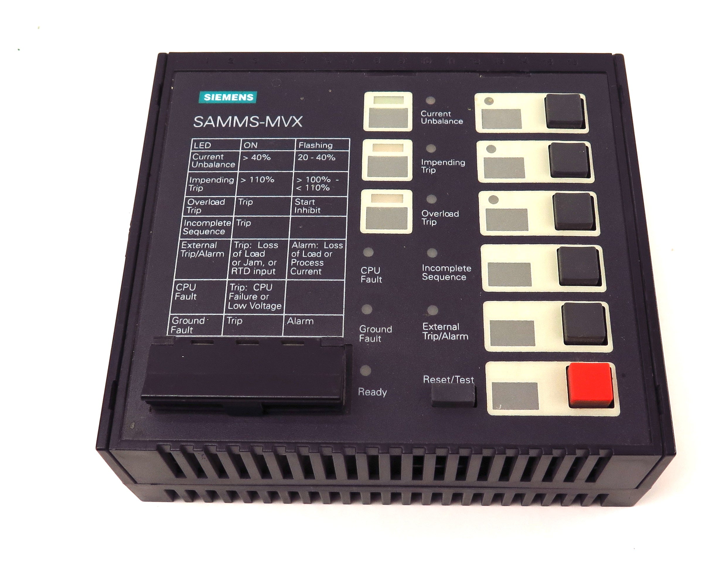 Siemens Advanced Motor Master System SAMMS-MVX SAM7 Not working For Pa ...