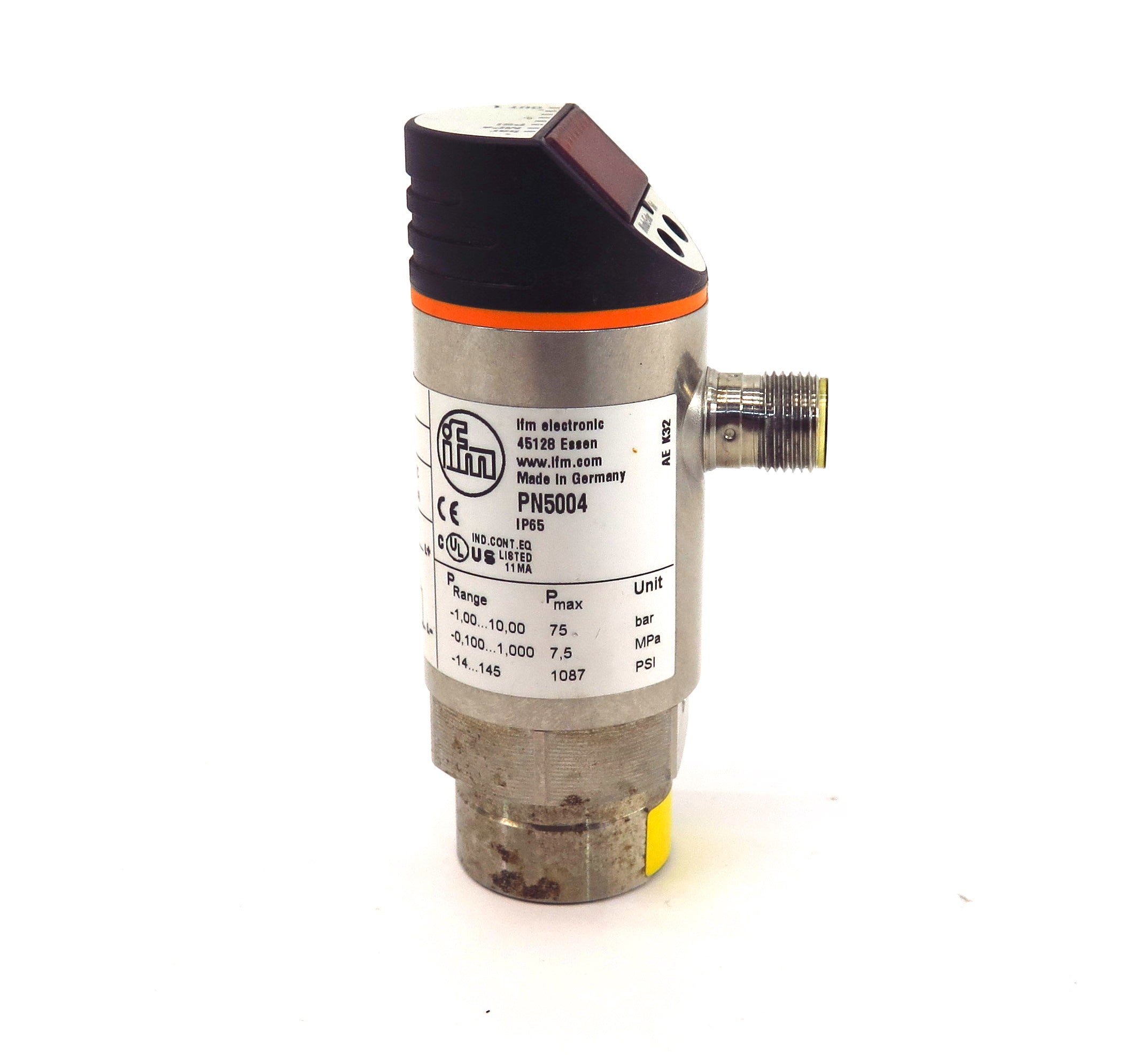 IFM Electronic Pressure Sensor PN5004 18-36 VDC 250 mA – Advance Operations