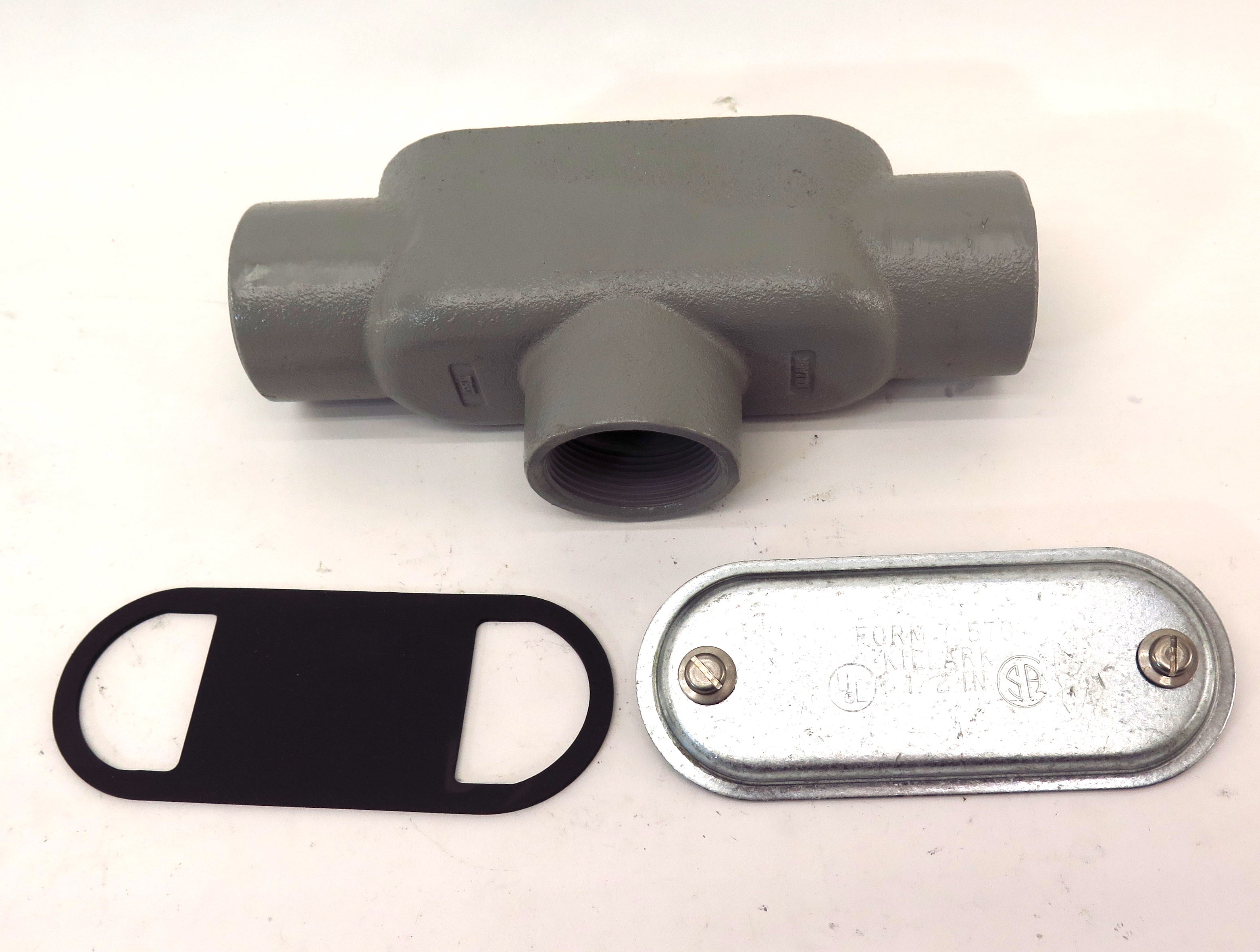 Killark Hubbell Iron Conduit Body TB57 Type TB 1-1/2" Gasket & Steel ...
