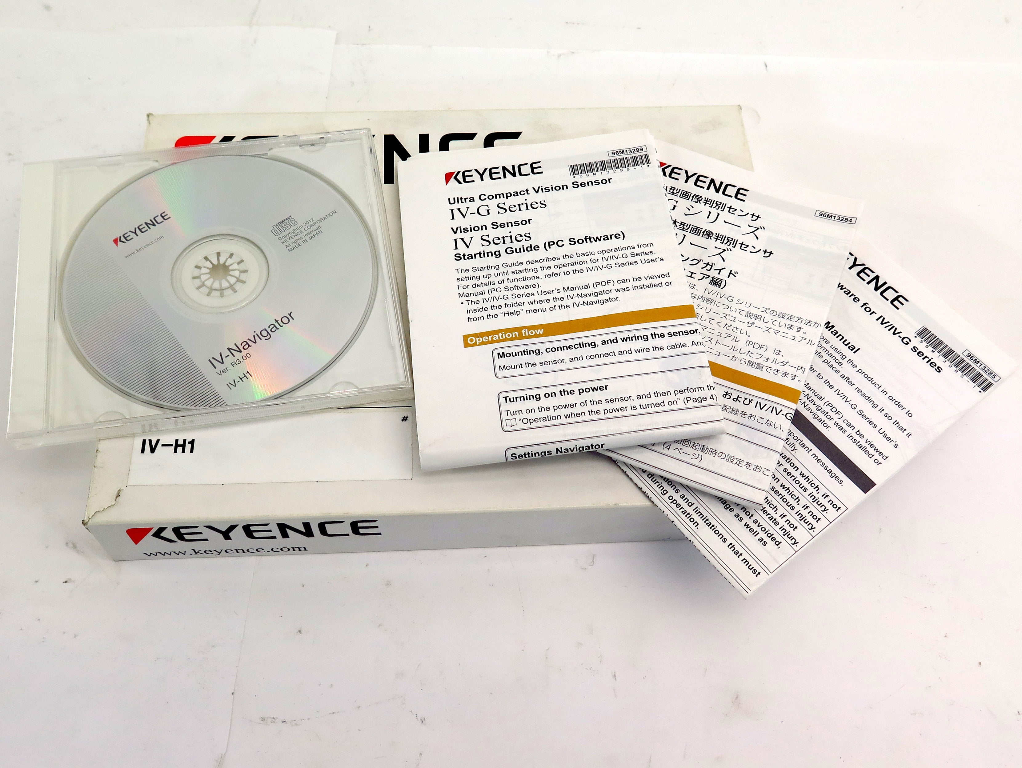 Keyence IV Navigator IV-H1 PC Software for IV/IV-G series Ver. R3.00 ...