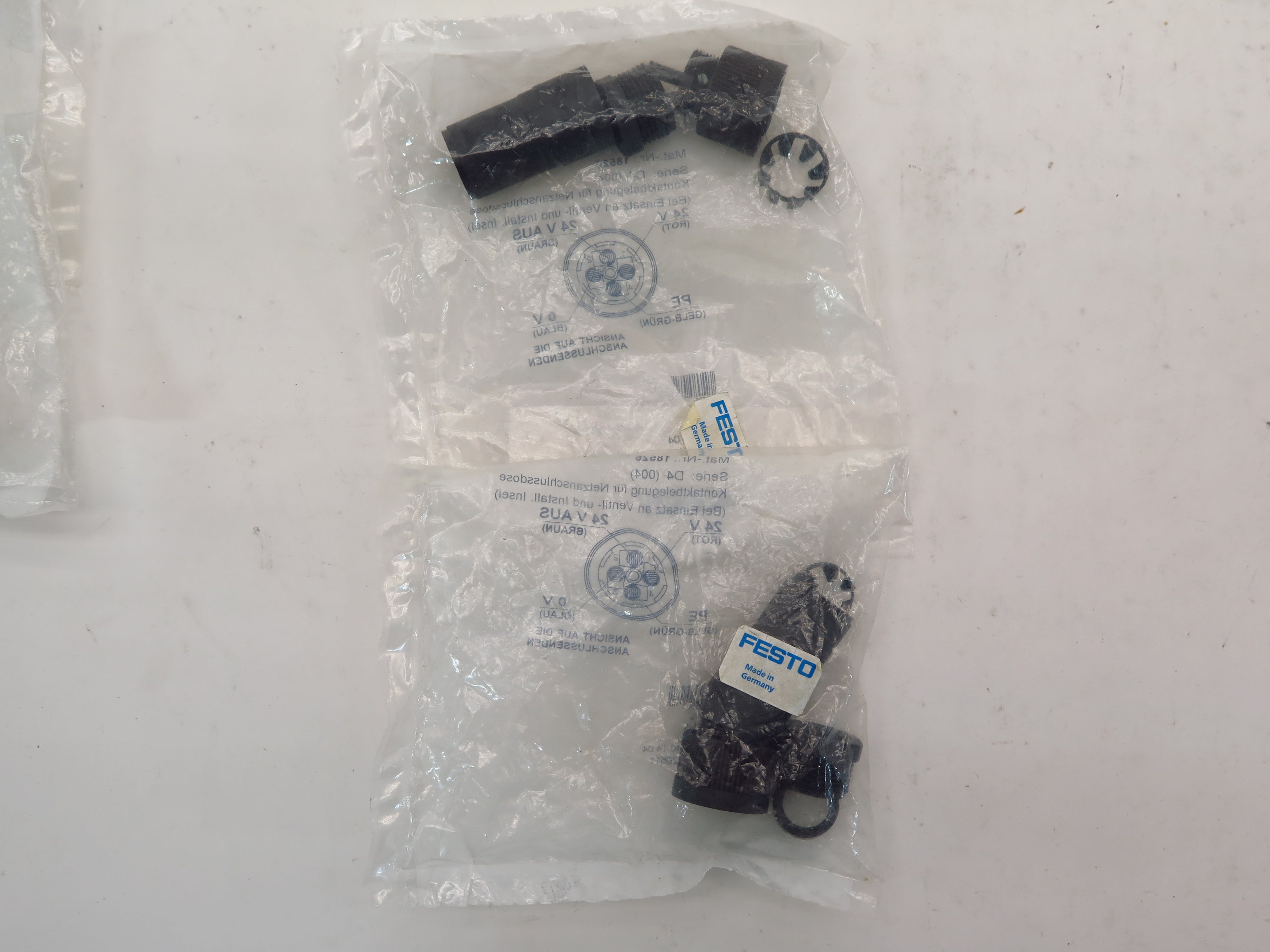 Festo 18526 Power Supply socket 24V New Lot of 2 | Advance Operations