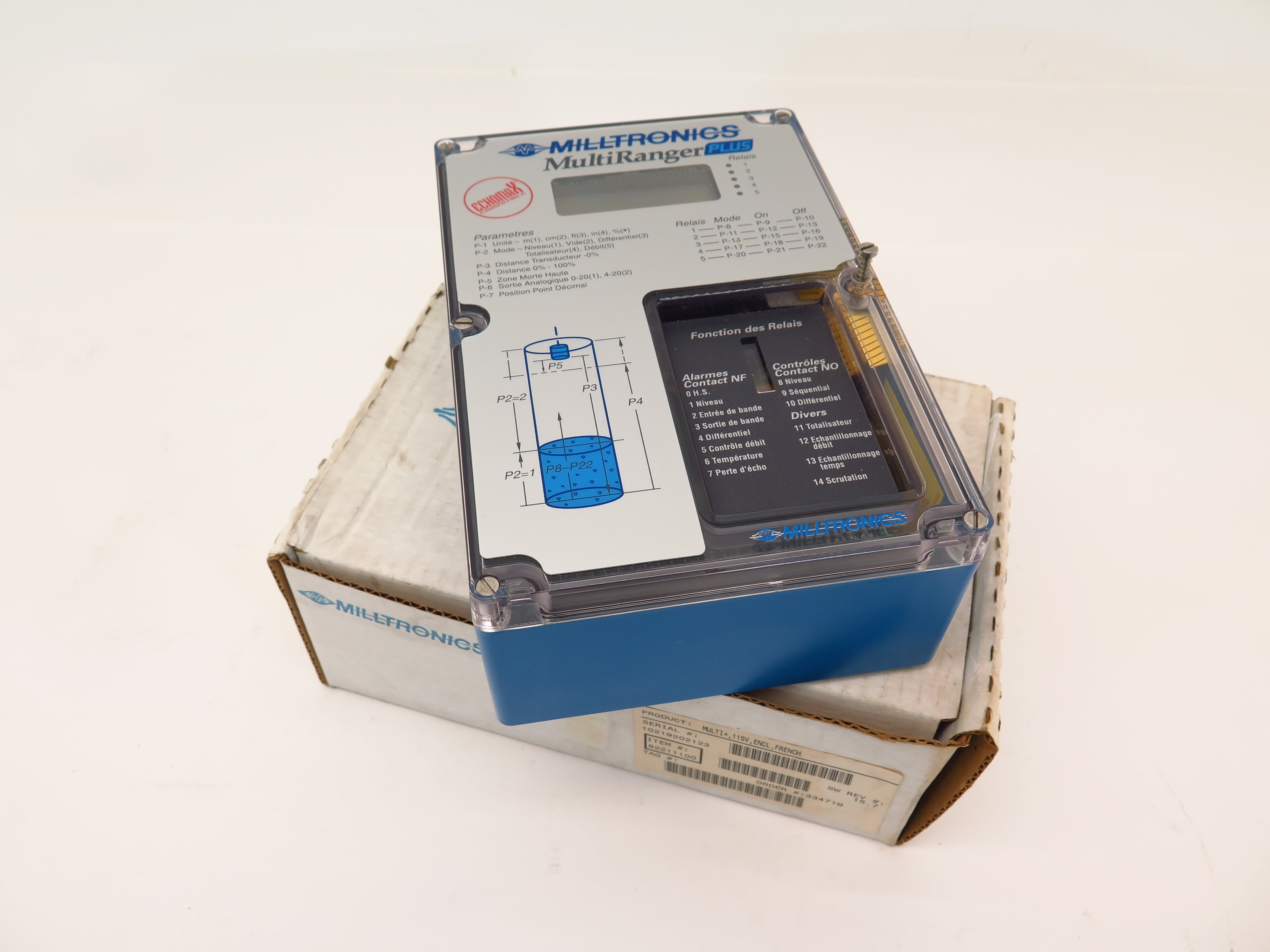 Milltronics 82211100 MultiRanger Plus Level Controller French Version ...