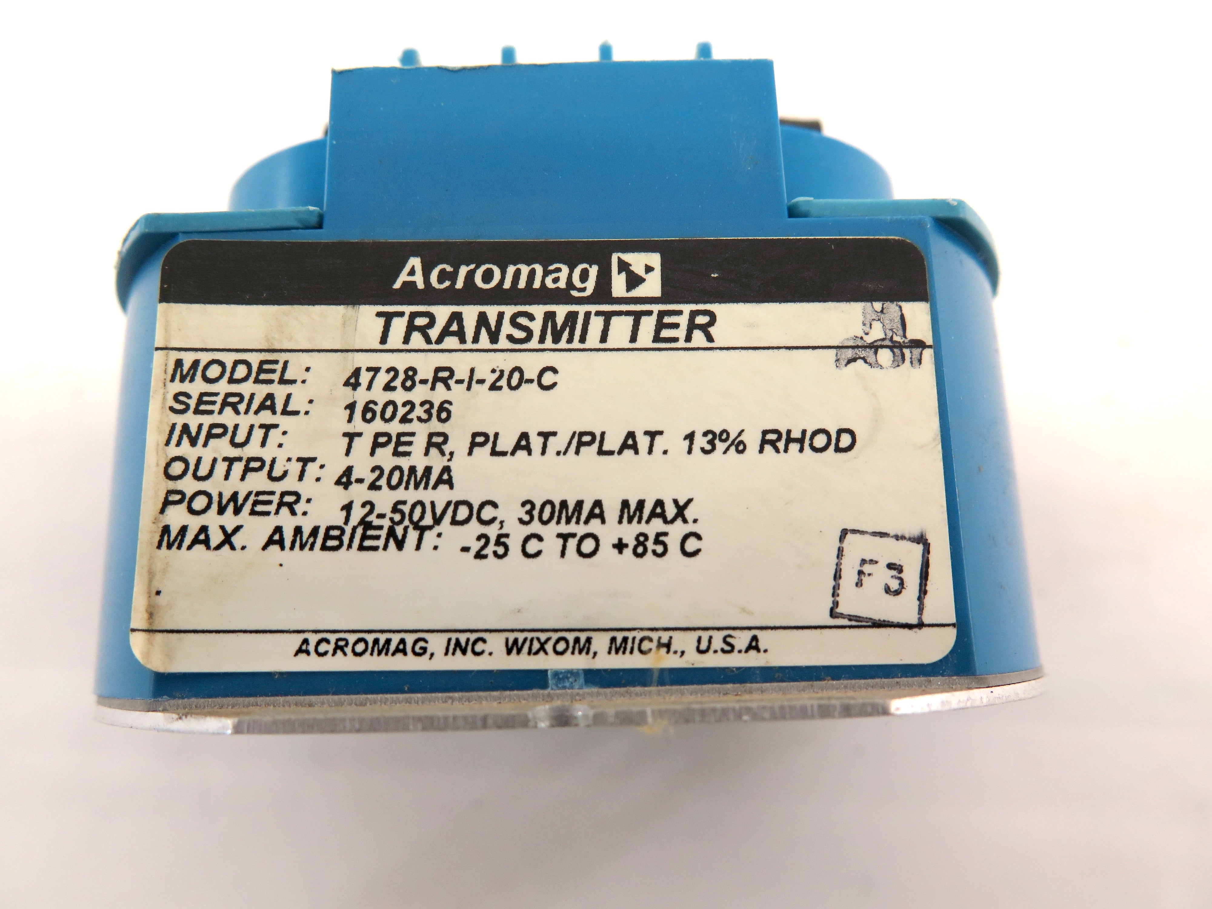 Acromag Transmitter 4728-R-I-20-C – Advance Operations