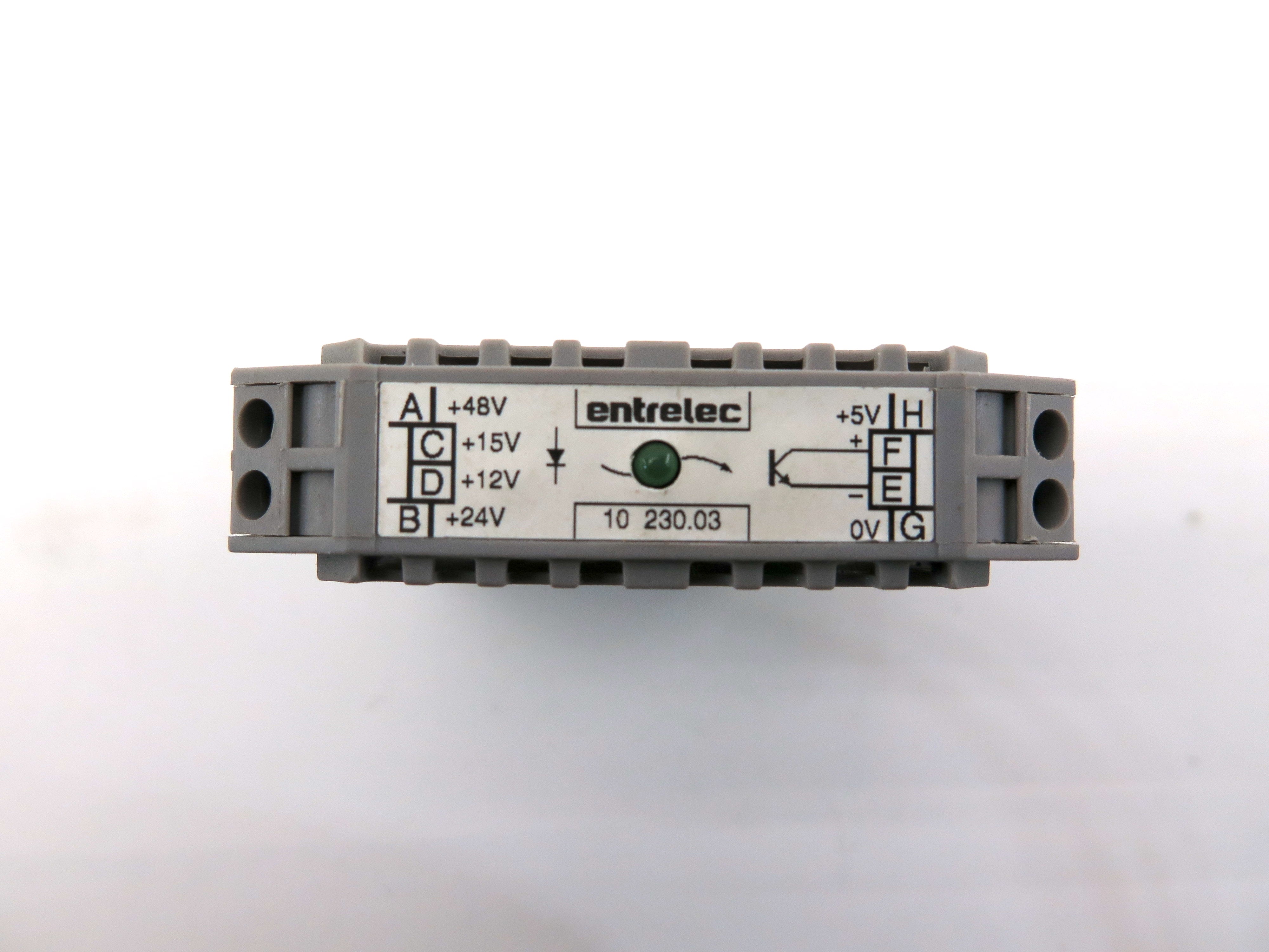 Entrelec 10-230.03 (10 230.03) Opto-Coupler Relay Switch Terminal Bloc ...