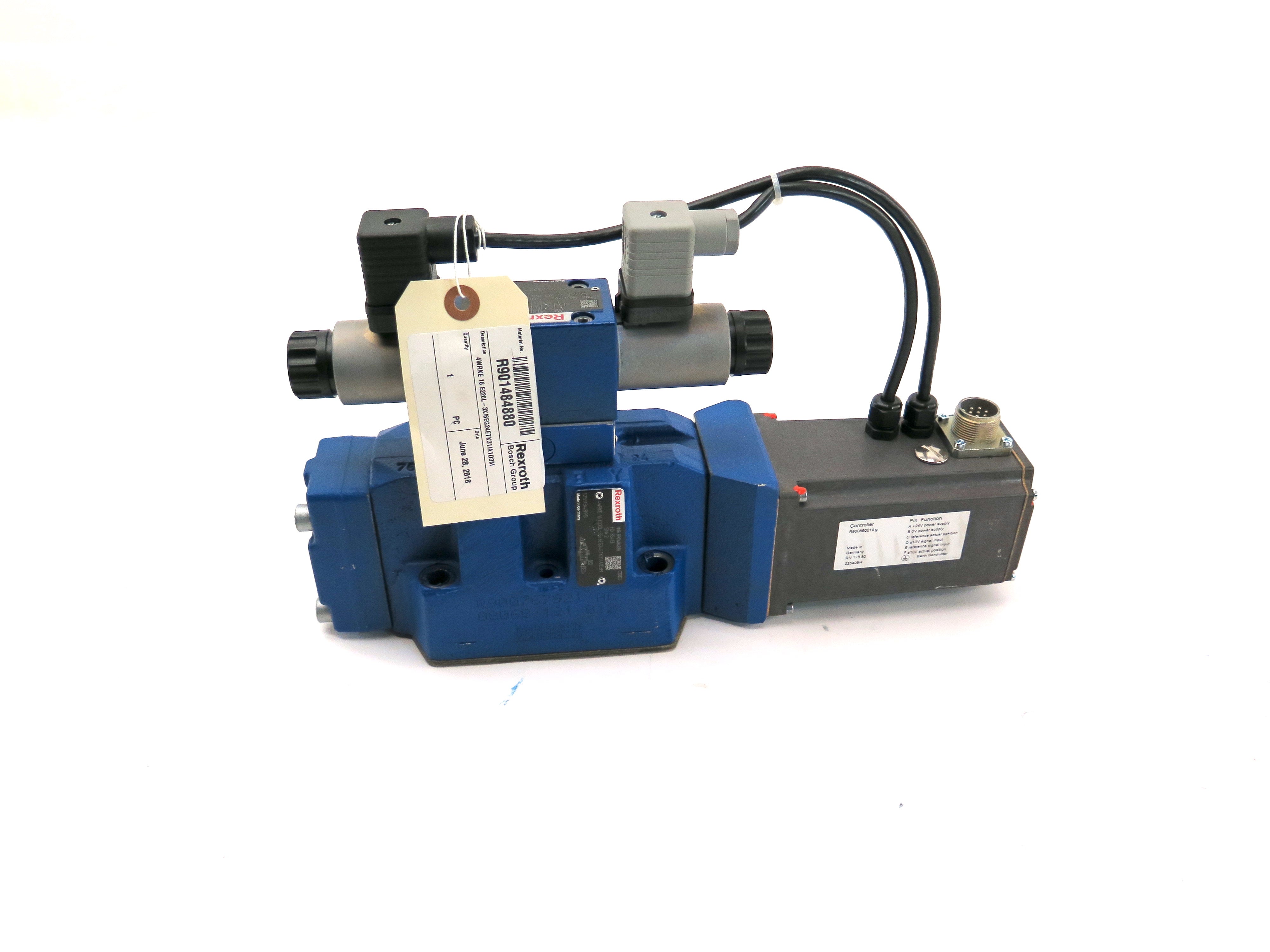 Rexroth 4 WRAP 6 W7-04-30=G24K4/M=00 Proportional Hydraulic Valve R900 ...