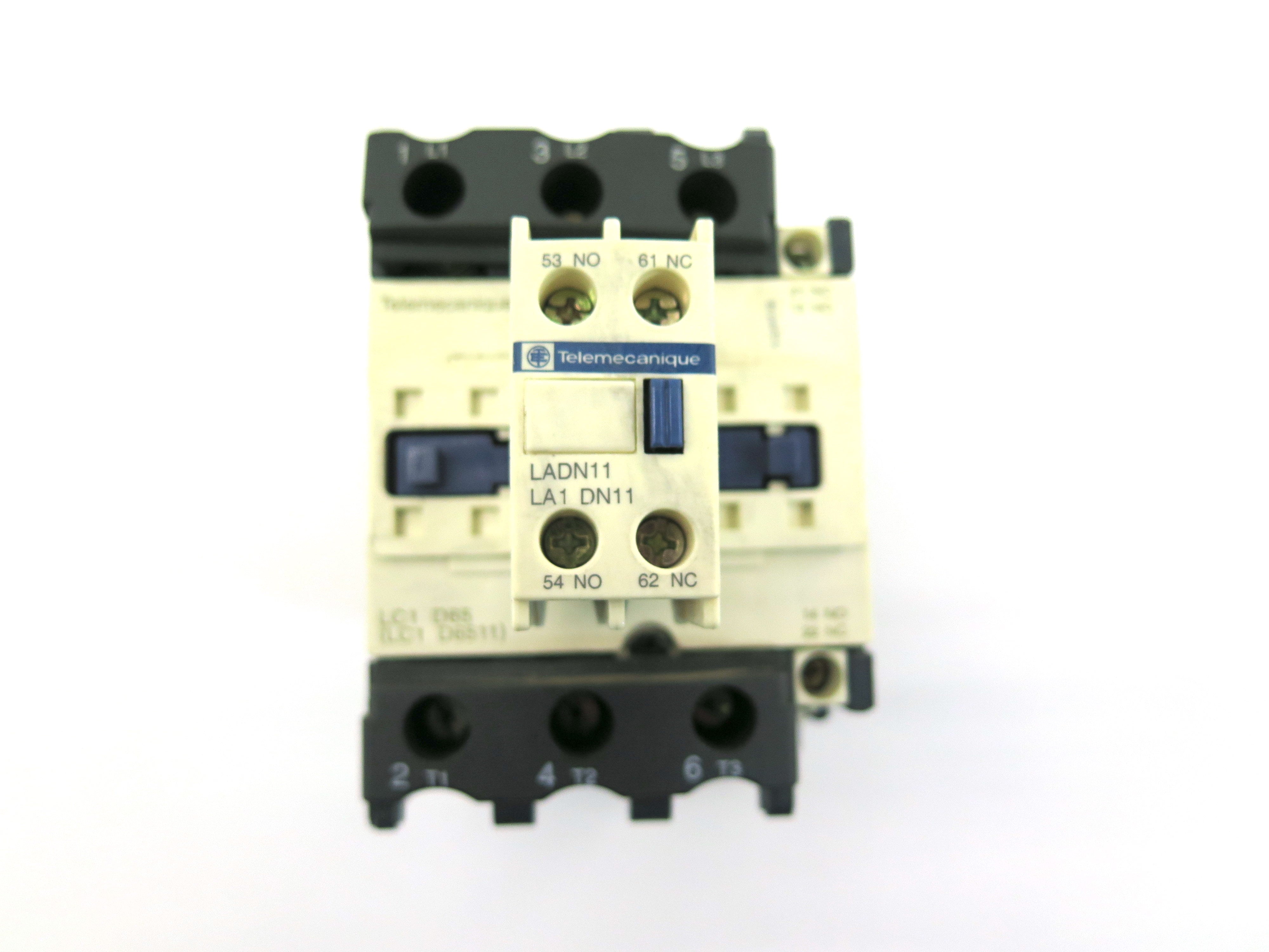 Telemecanique ac contactor with 10A contact block – Advance Operations