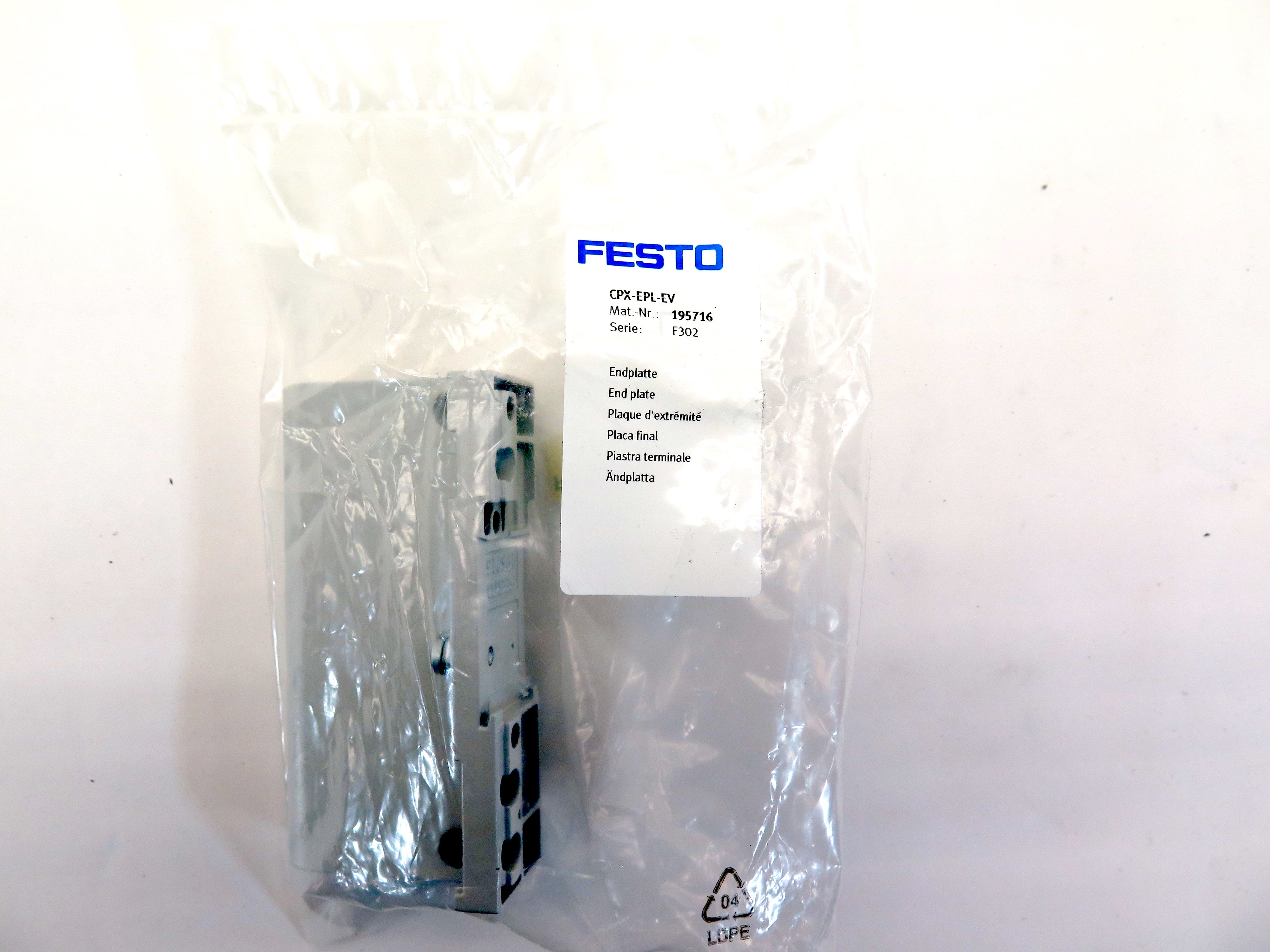 Festo CPX-EPL-EV End Plate New – Advance Operations