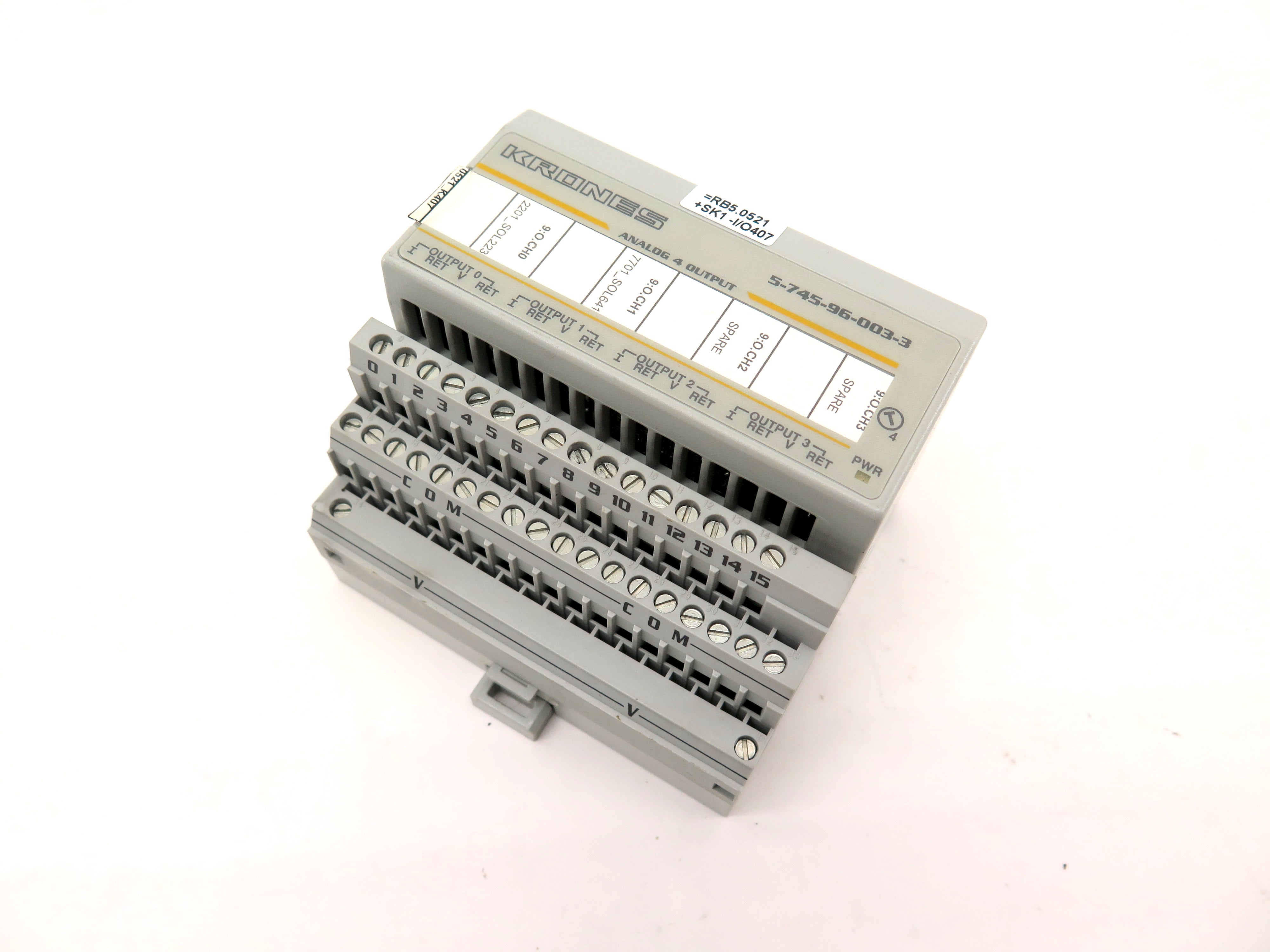 Krones 5-745-96-003-3 Analog 4 Output Module – Advance Operations