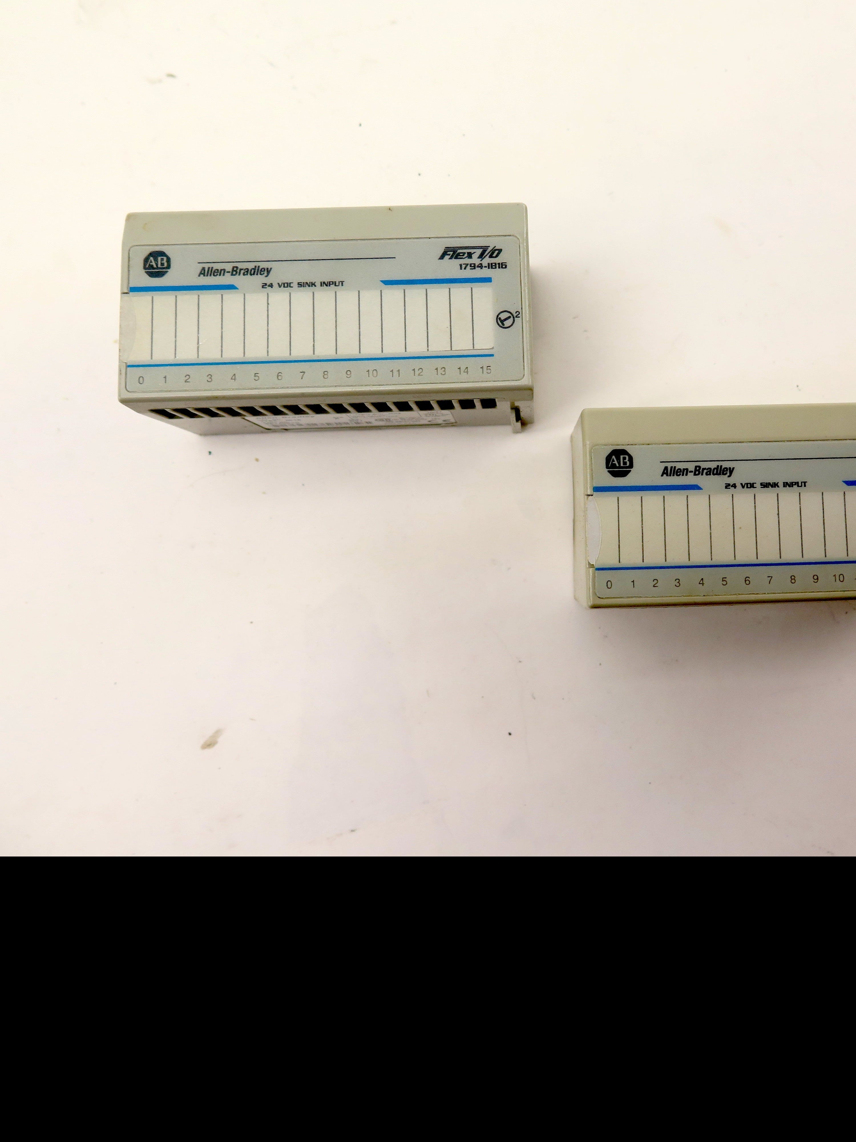 Allen-Bradley 1794-IB16 24Vdc Sink Input Module Flex I/O LOT OF 2 ...