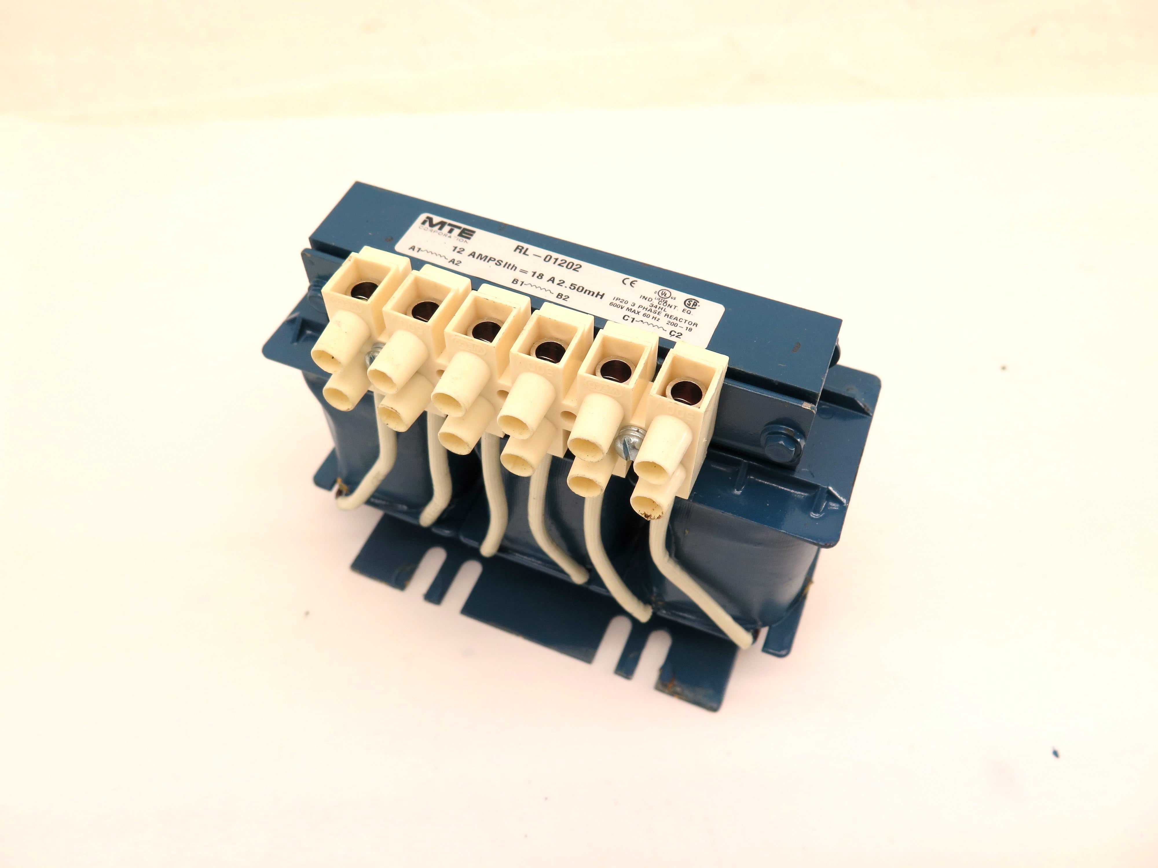 MTE RL-1202 Line Reactor 600Vac 12A 3Ph – Advance Operations