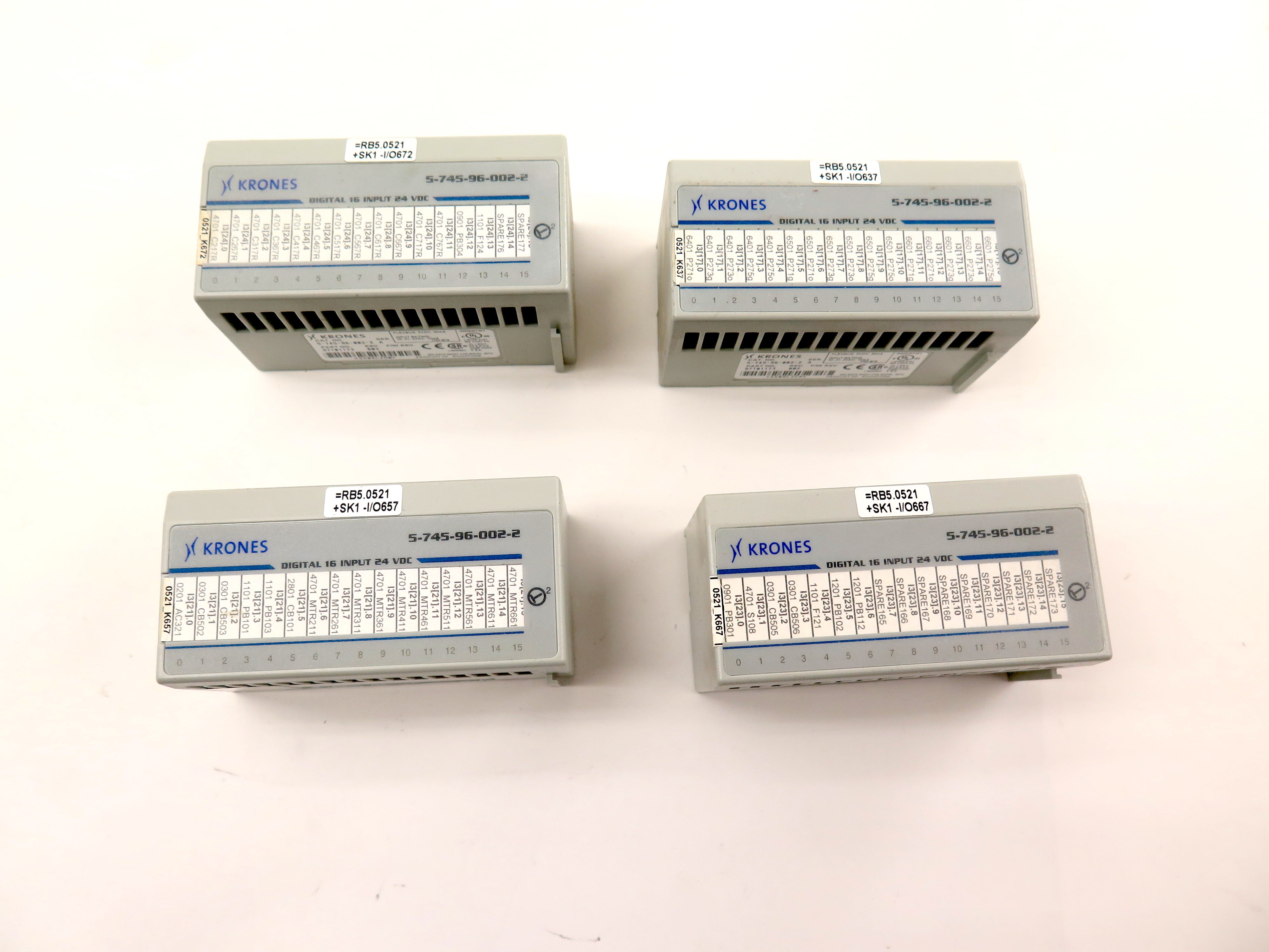 Krones 5-745-96-002-2 Flex I/O Input Module LOT OF 4 – Advance Operations