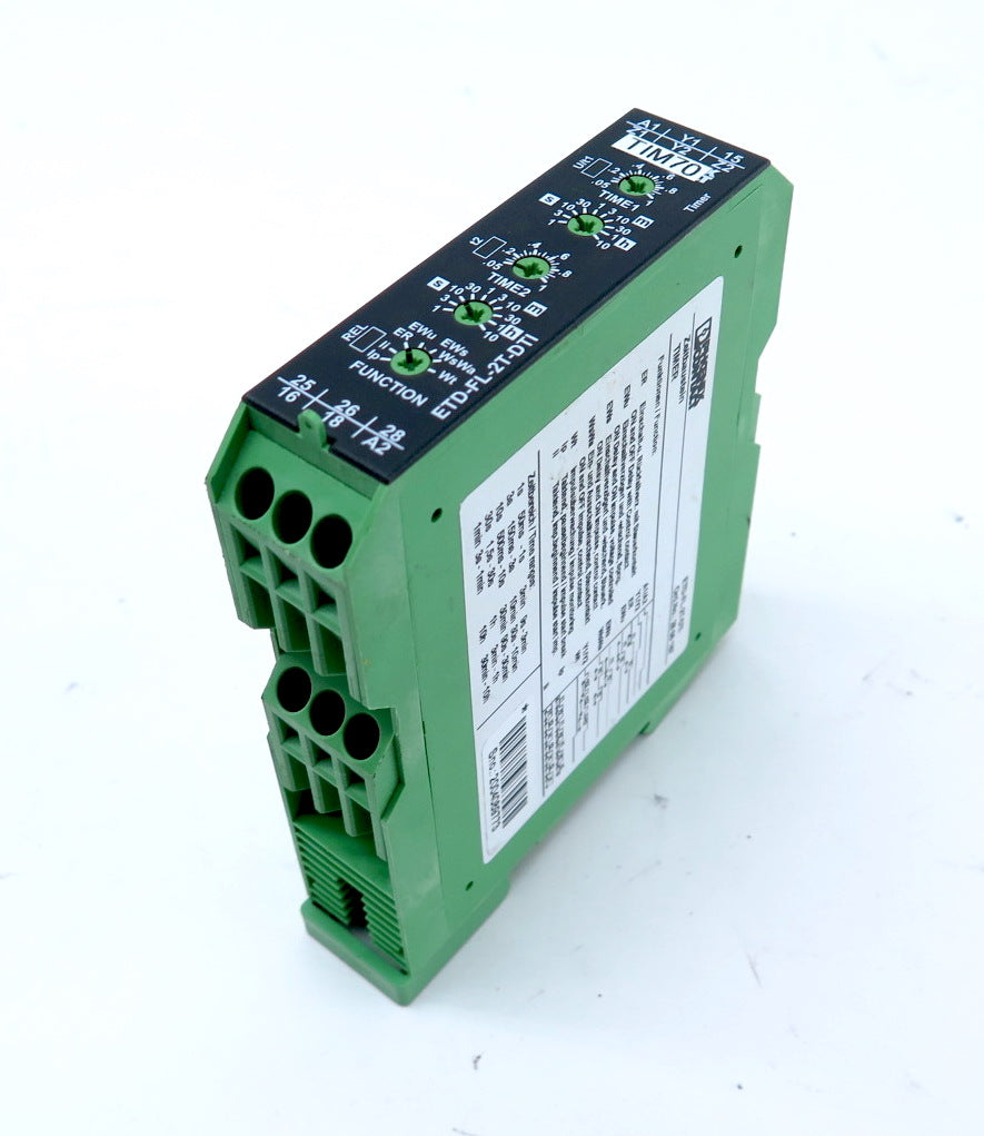 Pheonix Contact ETD-FL-2T-DTI 24-240V Contact 250Vac 2 PDTS Relay ...