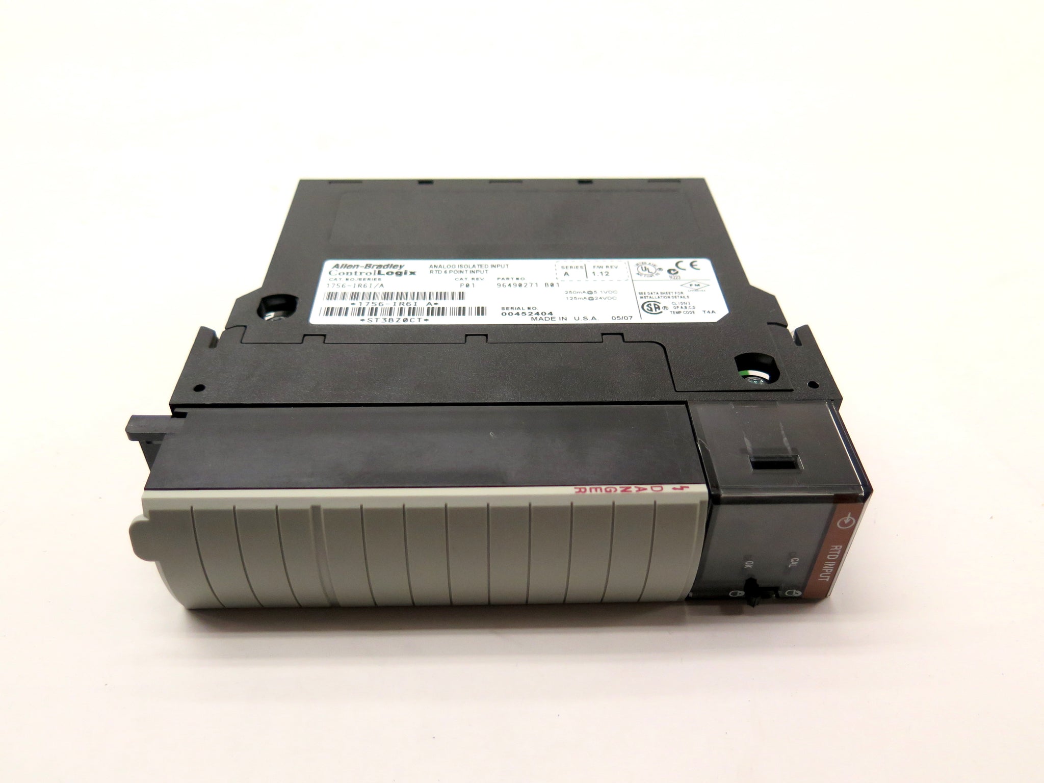 Allen-Bradley 1756-IR61/A Analog Isolated Input Module RTD 6 Point Inp ...