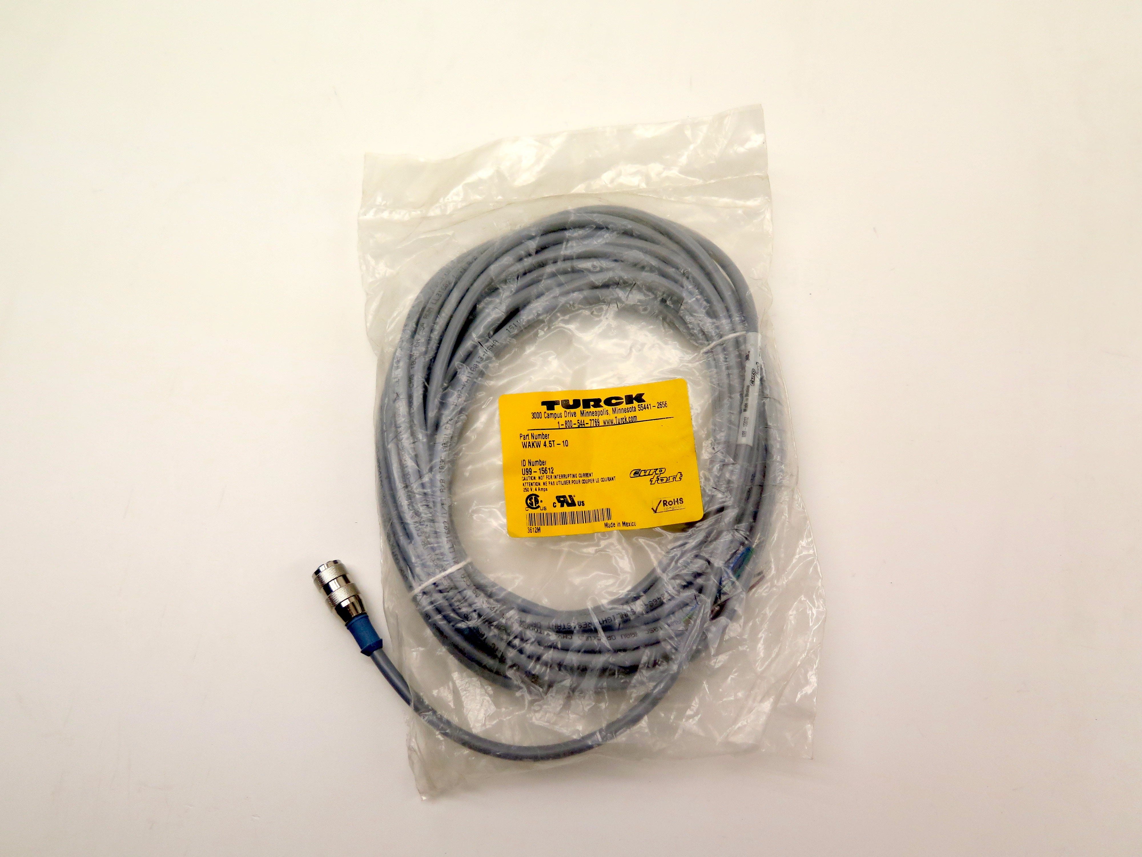 Turck U99-15612 Automation Cable 4.5T-10 – Advance Operations