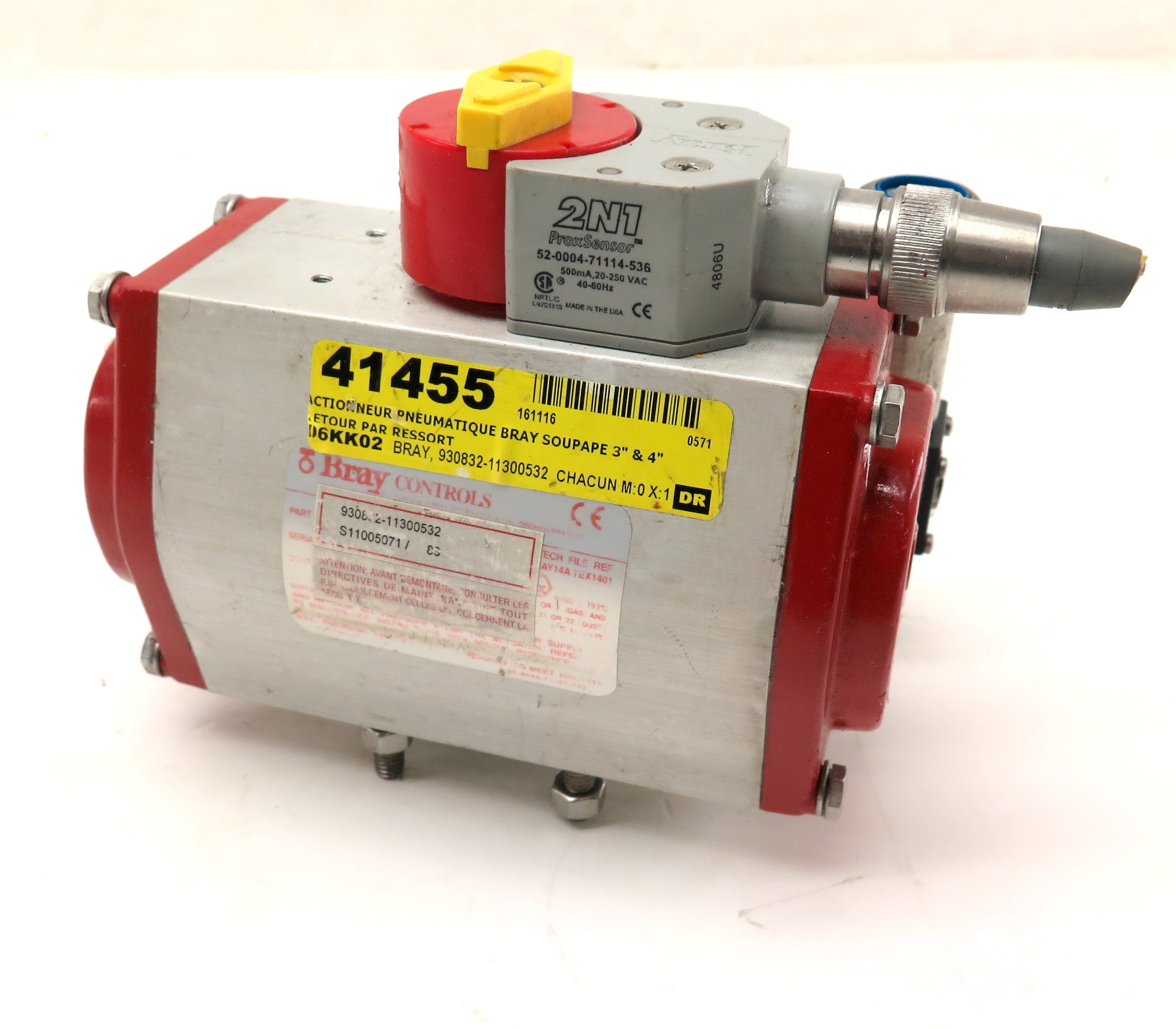Bray Control 9308832-11300532 Pneumatic Actuator & 52-0004-71114-536 P ...