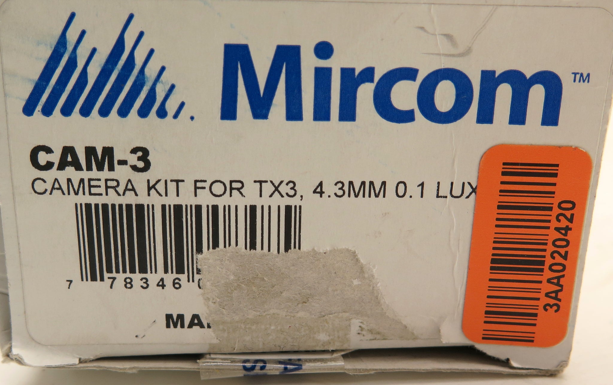 Mircom CAM-3 Camera Kit For TX3 4.3mm – Advance Operations