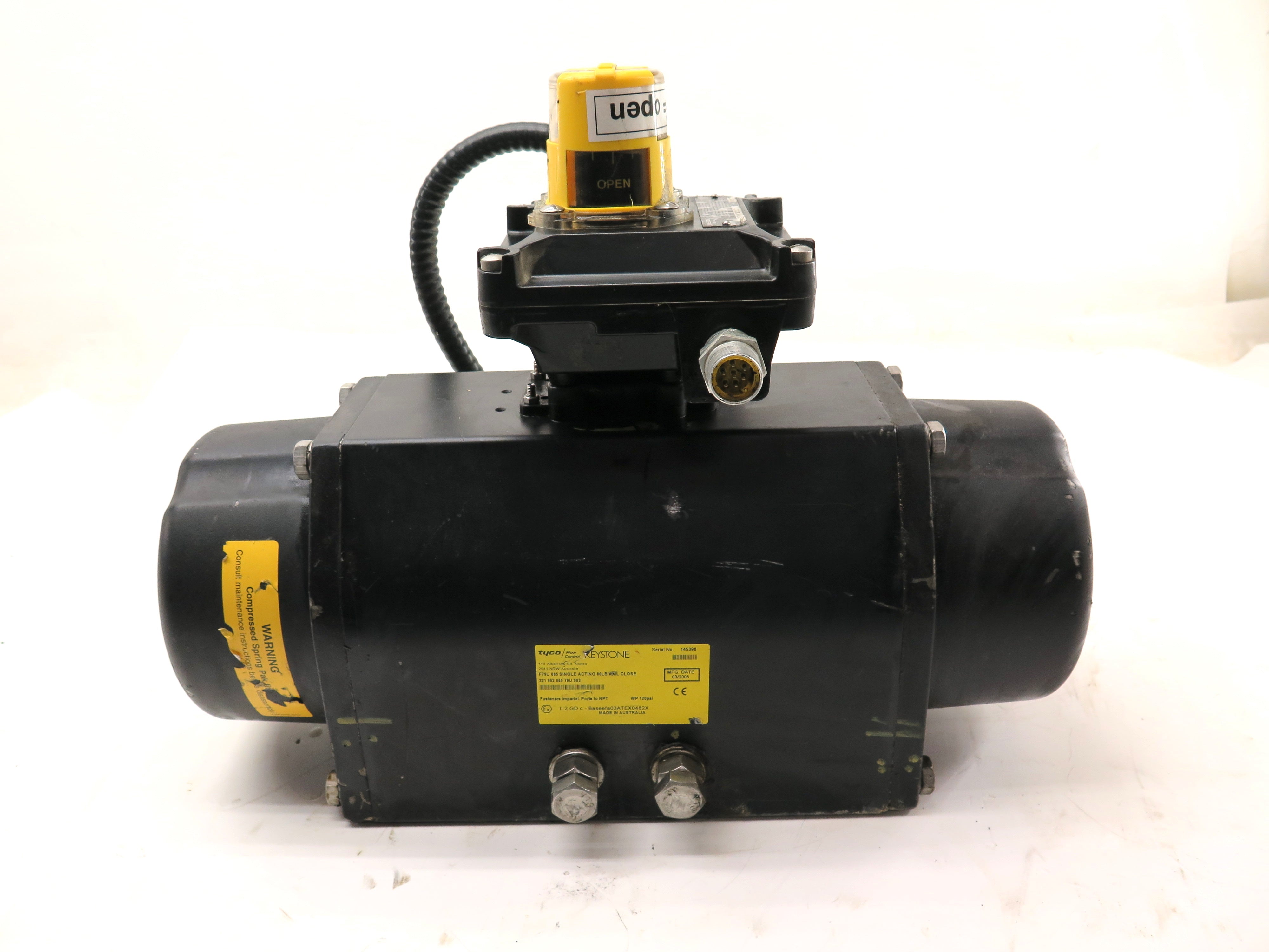 Keystone / Tyco F79U 065 Single Acting 80Lbs Fail Close Actuator ...