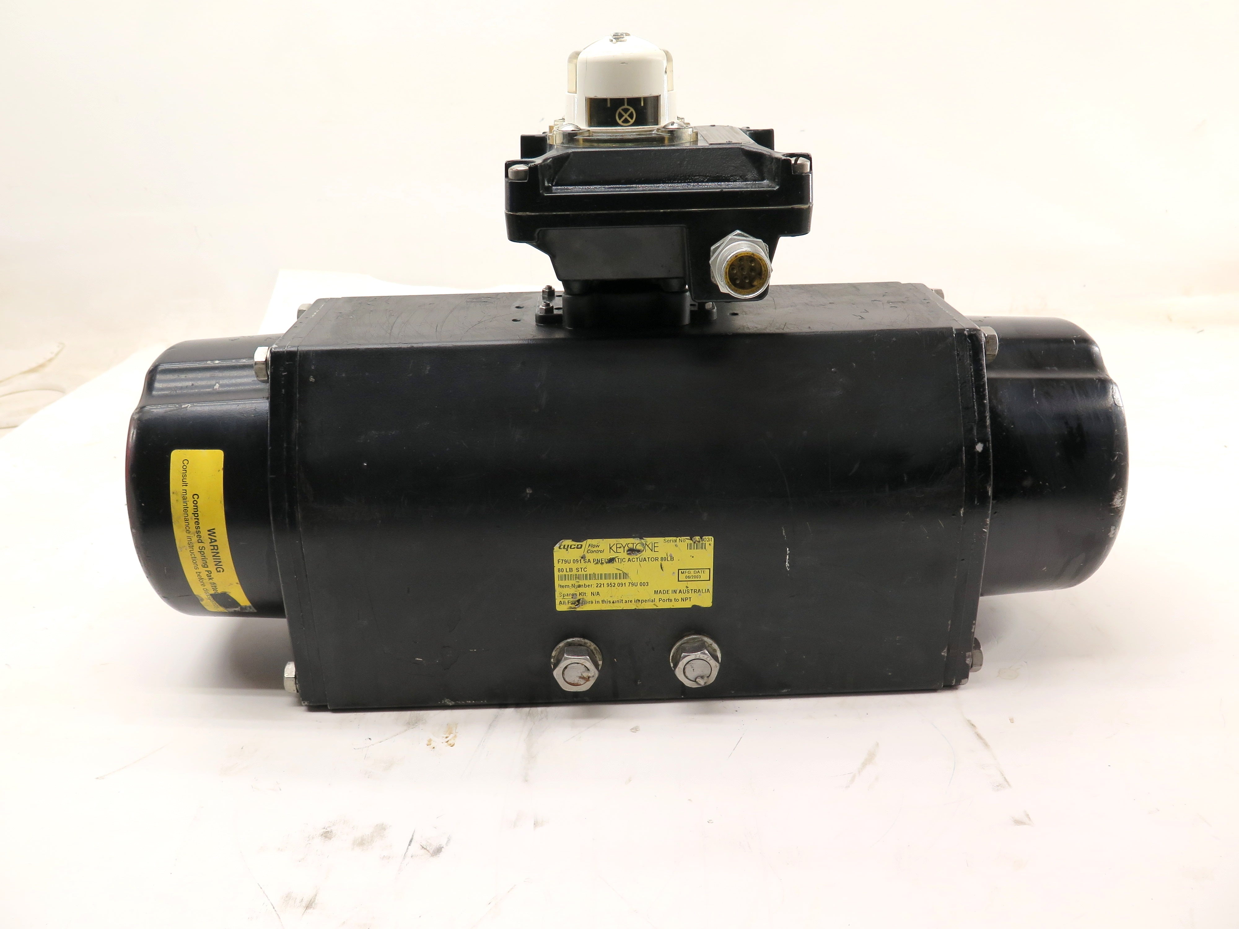 Keystone / Tyco F79U 091 SA Pneumatic Actuator 80LBs – Advance Operations