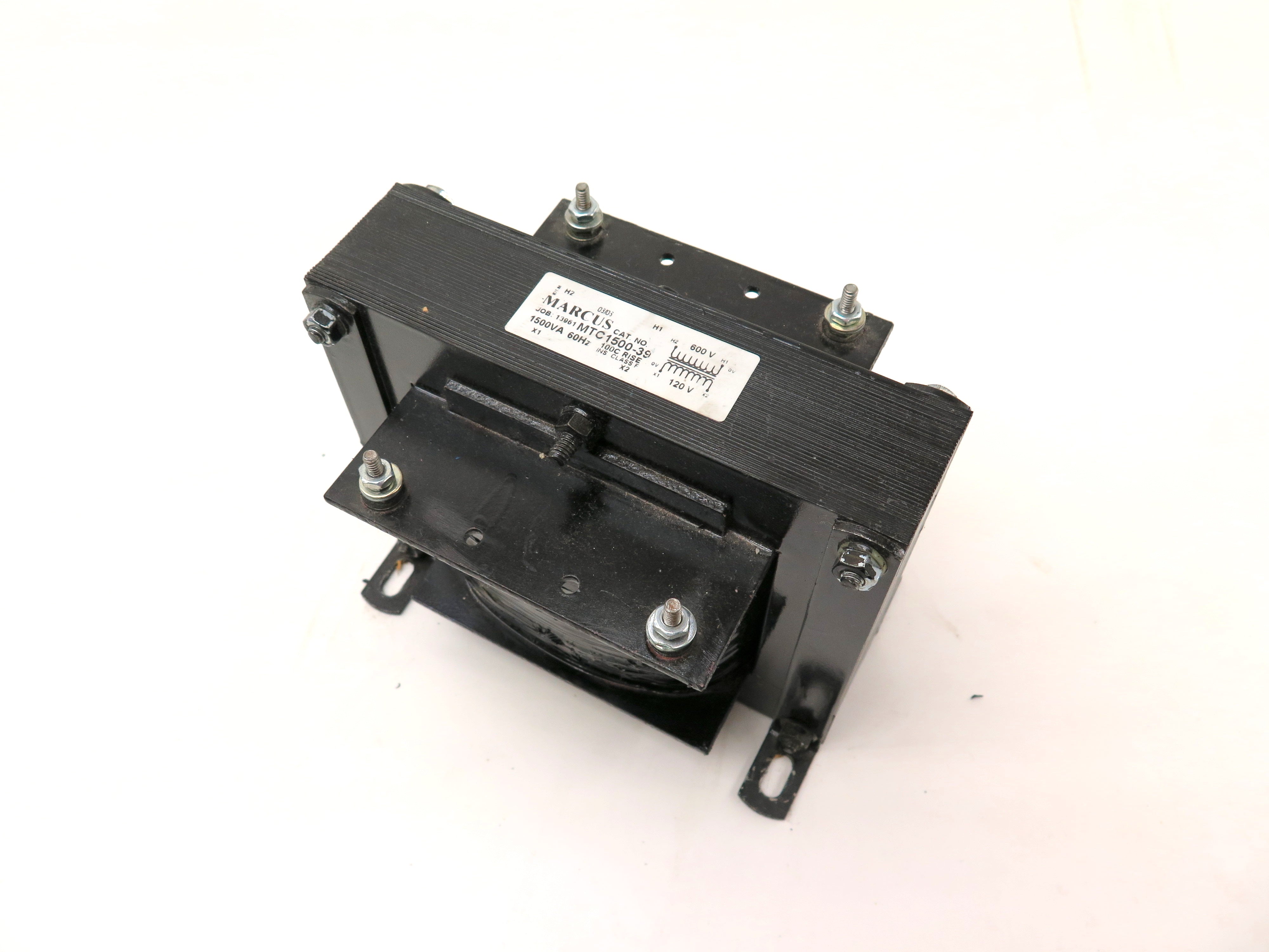 Marcus MTC1500-39 Transformer 600Vac to 120Vac 1500VA – Advance Operations